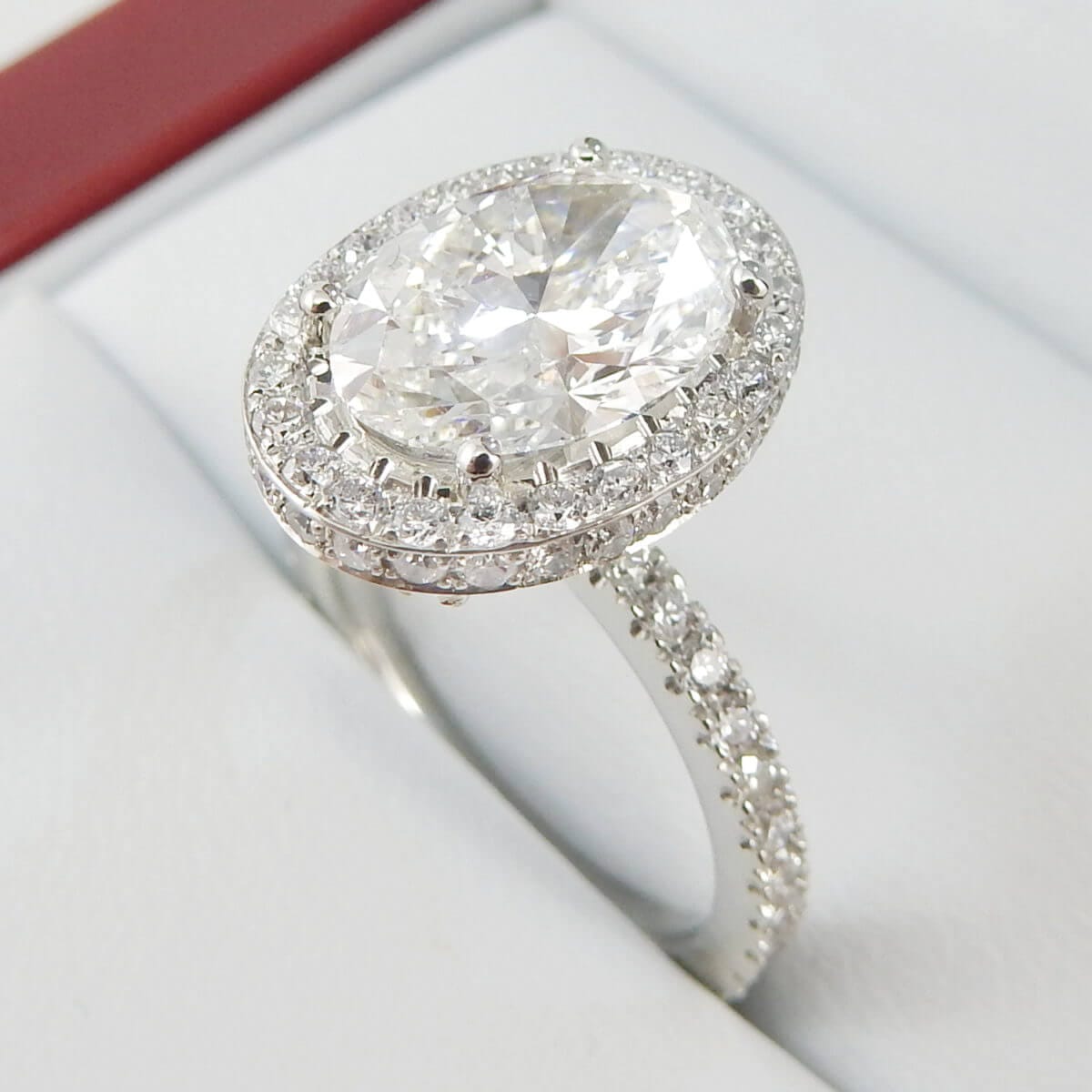 Double Diamond Band Engagement Ring Style#4273 - DiamondNet