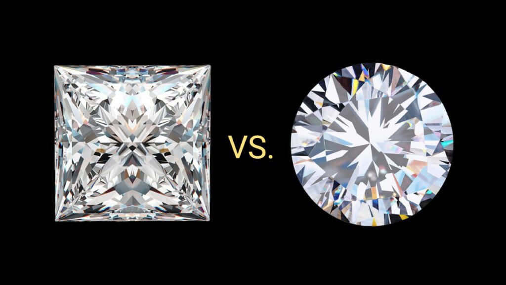 Things To Consider about Princess and Round Cut Diamonds - DiamondNet