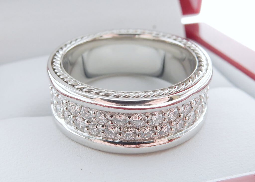 Platinum Rope Design and Diamonds - DiamondNet